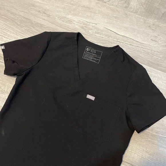 Figs | Tops | Figs Technical Shirt Black Scrub Top Small Nurse Catarina ...
